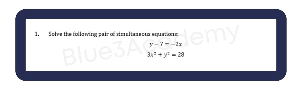 The Essential Guide to Non-Linear Simultaneous Equations - Blue3 Academy